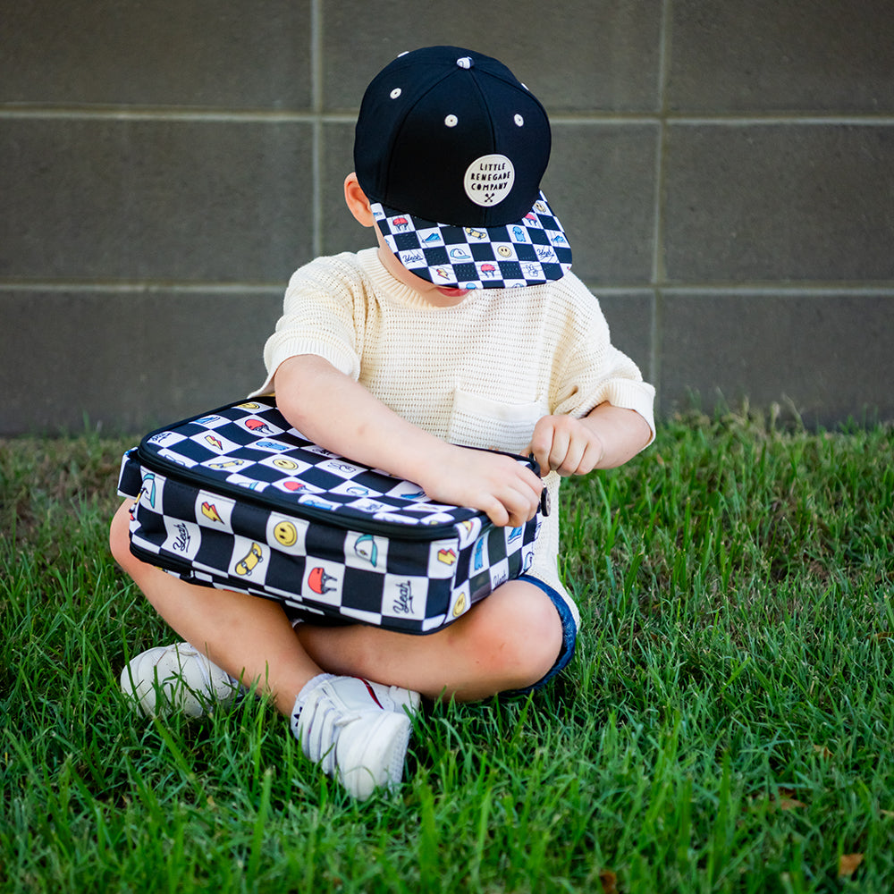 Checkmate Insulated Lunch Bag | 90’s Check Kids Lunch Bag | Little ...