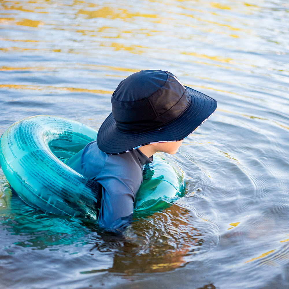 Checkmate Swim Hat | 90’s Check Kids Swim Hat | Little Renegade Company