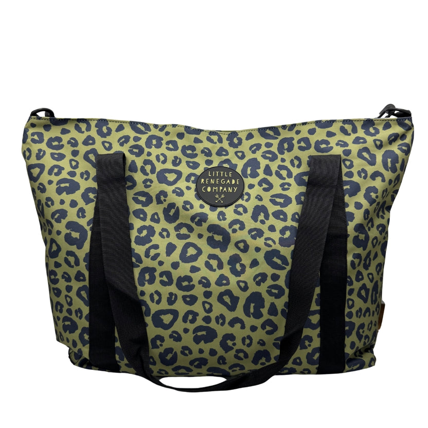 Piper Large Tote Bag – Leopard Print Mum Bag with Wet Bag & Mesh Base ...