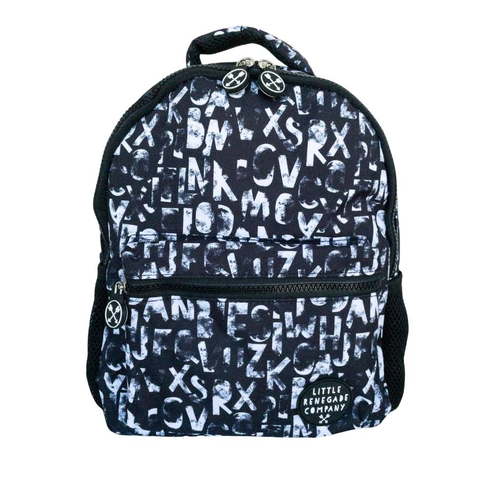 ABC Mini Backpack – Alphabet Print for Kids – Little Renegade Company