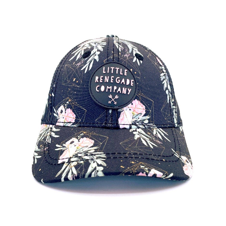 FLORAL VALENTINE BASEBALL CAP - 3 Sizes – Little Renegade Company